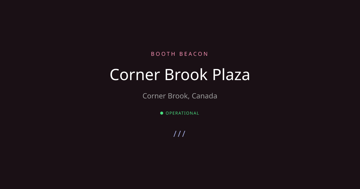 Corner Brook Analog Photo Booth - Corner Brook Plaza | Booth Beacon