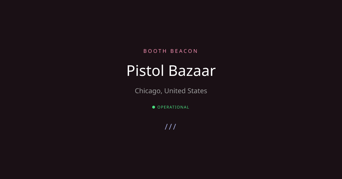 Chicago Photo booth - Pistol Bazaar | Booth Beacon