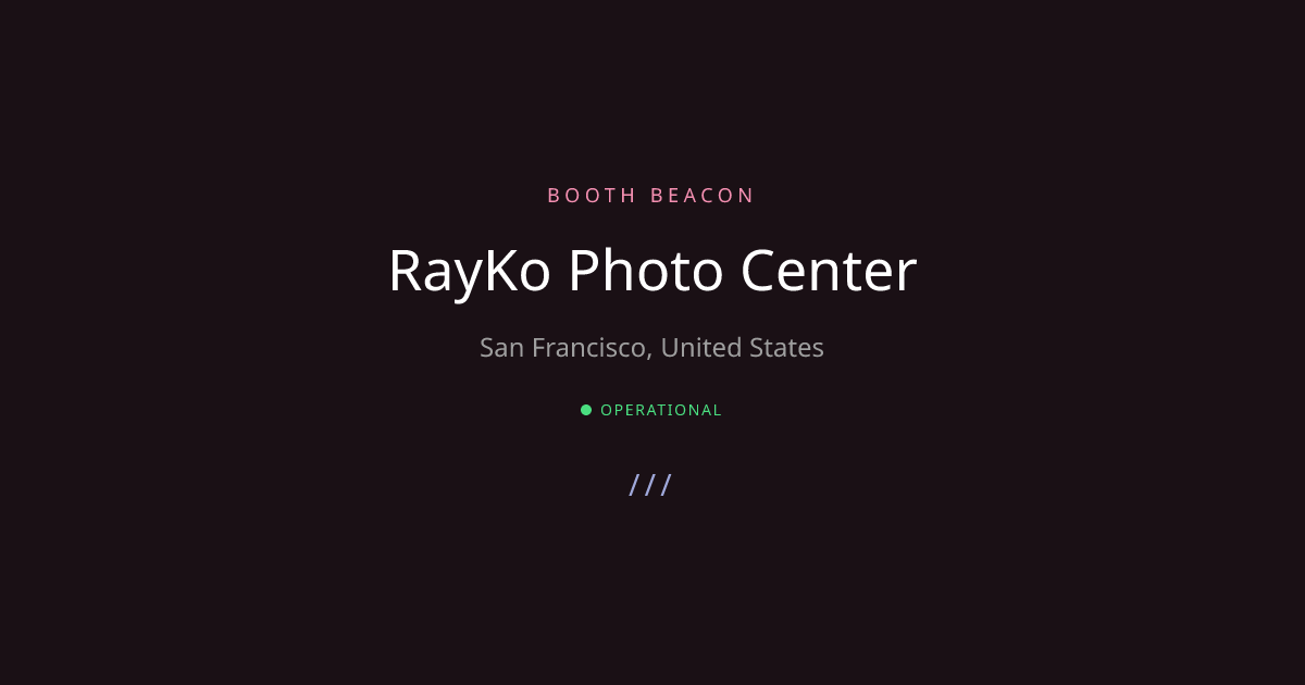 San Francisco Photo booth - RayKo Photo Center | Booth Beacon