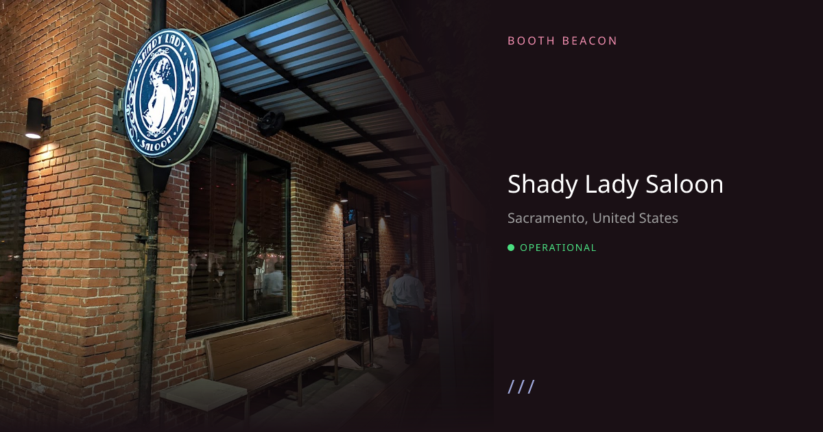 Sacramento Photo booth - Shady Lady Saloon | Booth Beacon