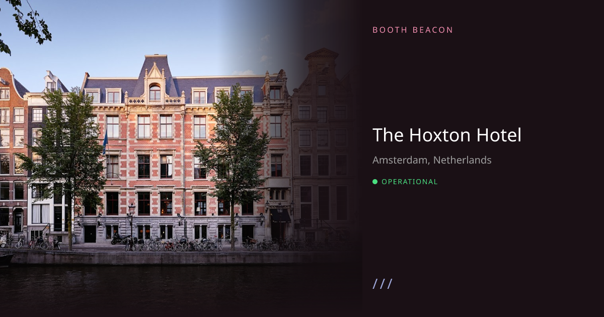 Amsterdam Analog - The Hoxton Hotel | Booth Beacon