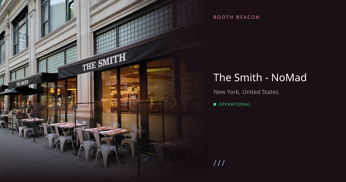 New York Analog - The Smith - NoMad | Booth Beacon